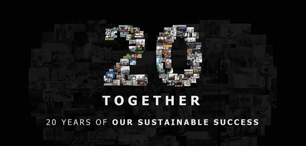 20 YEARS OF OUR SUSTAINABLE SUCCESS - I plus Q